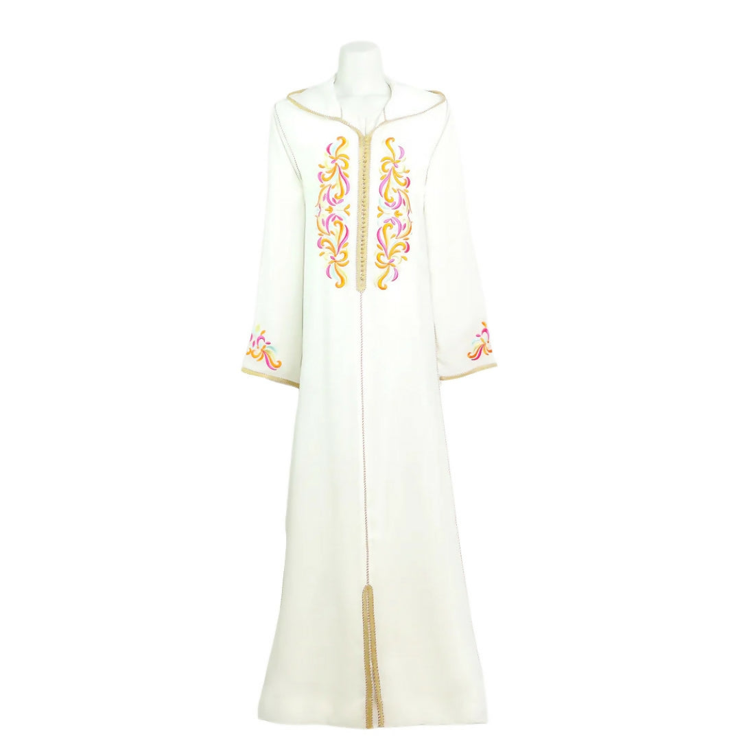 White Moroccan Jellaba for girls kids – MyTindy