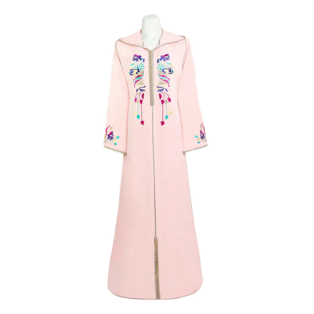 Pastel pink Moroccan Jellaba for Girls Kids – MyTindy