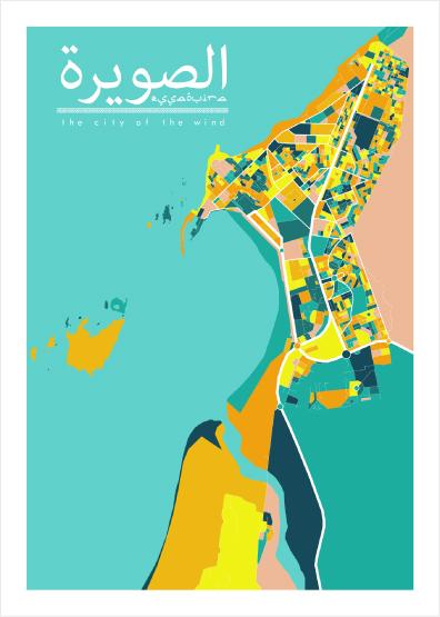 Essaouira Map by G.M - Poster – MyTindy