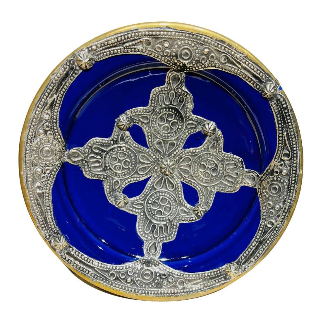 Metal and Clay Moroccan Bowl Plate – MyTindy