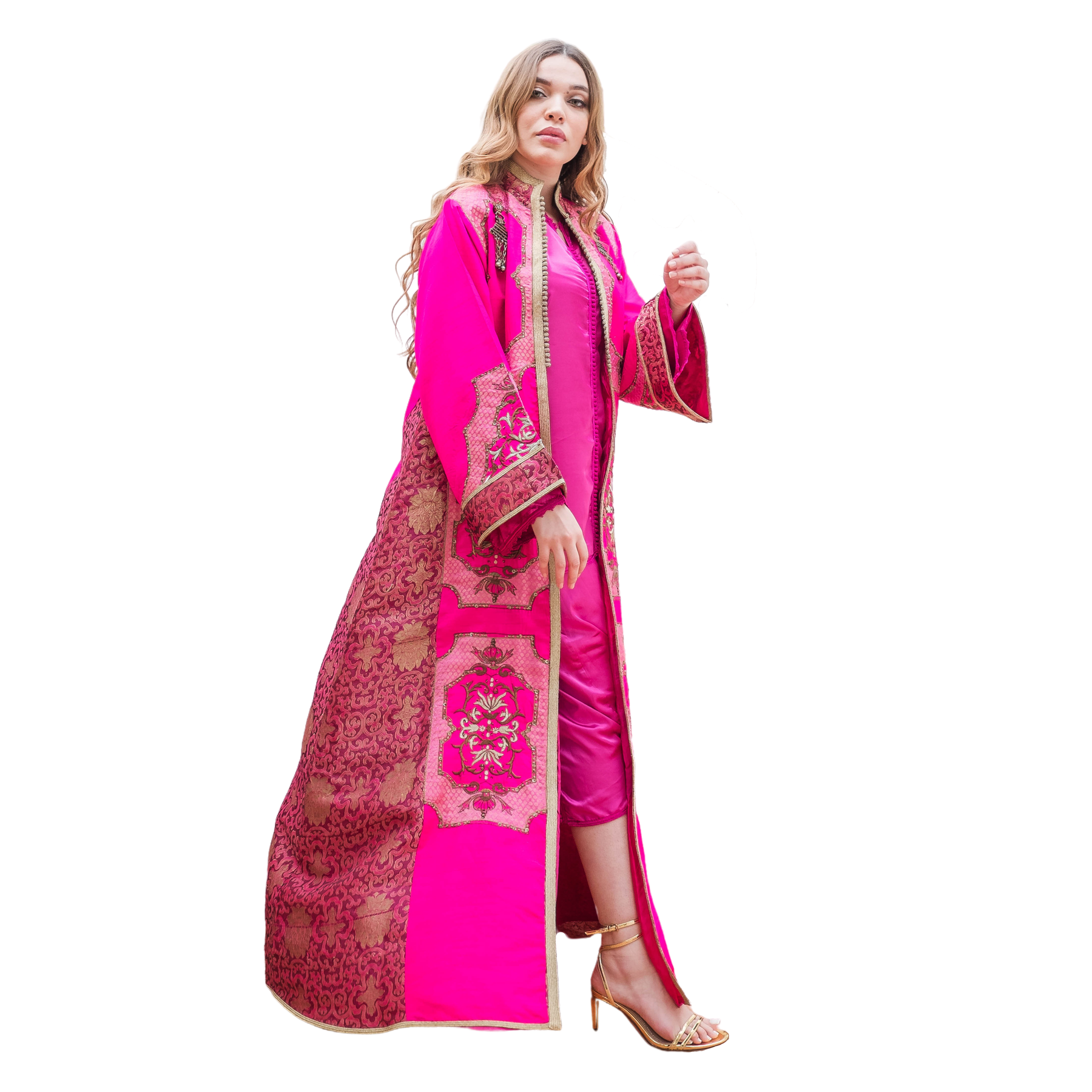 Pink Kaftan Coat – MyTindy