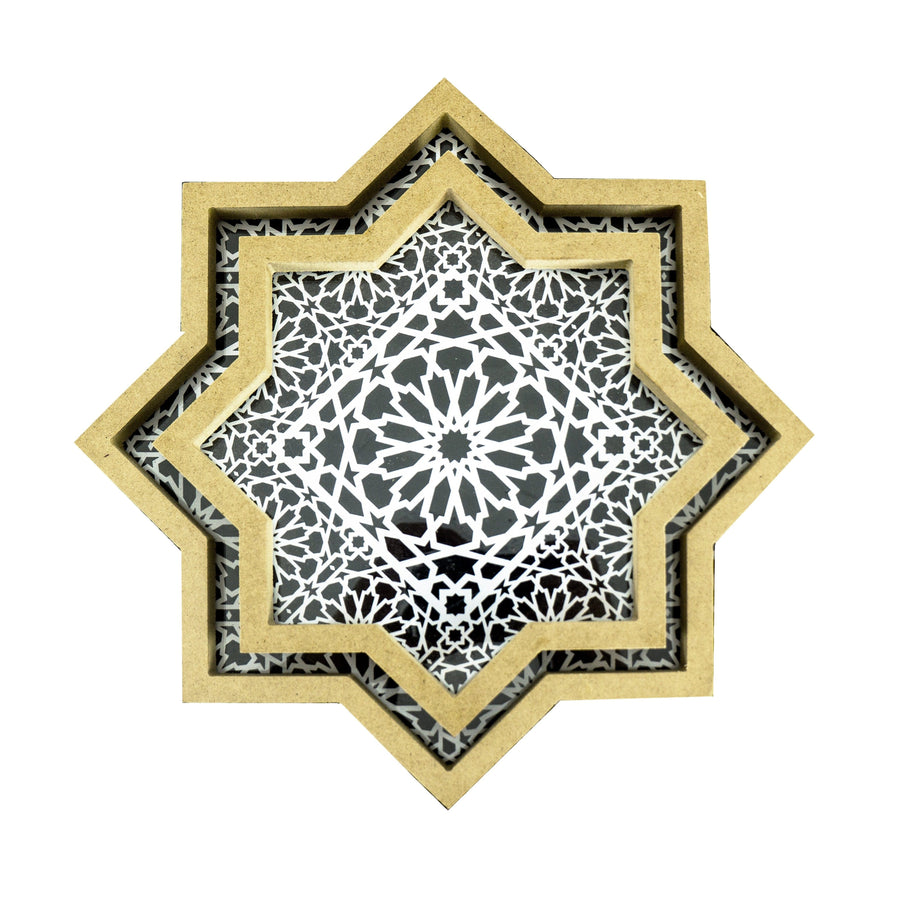 Star Shaped Duo Serving Tray - MyTindy