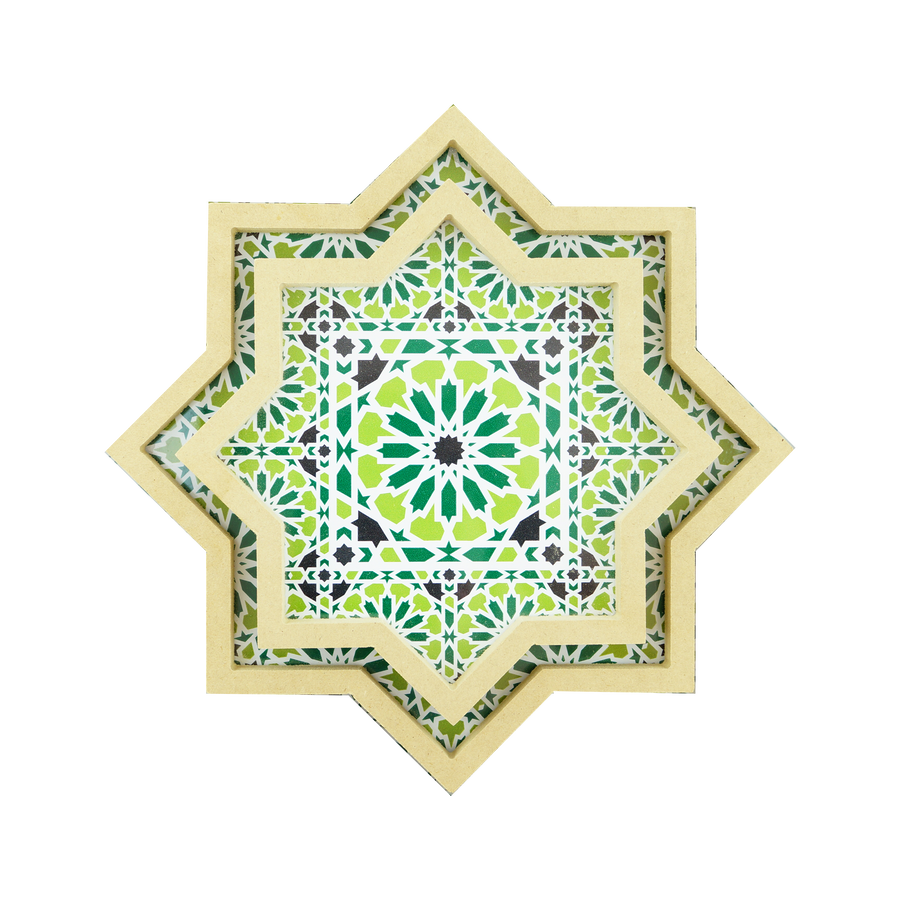 Star Shaped Duo Serving Tray - MyTindy