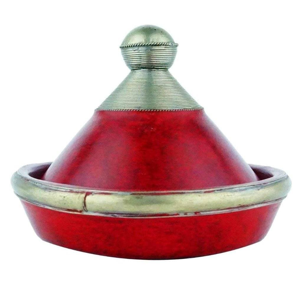Moroccan Red Tagine in Terracotta and Wrought Iron Sidi freeshipping ...