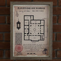 Plan of a "Dar with Hammam" Poster – MyTindy
